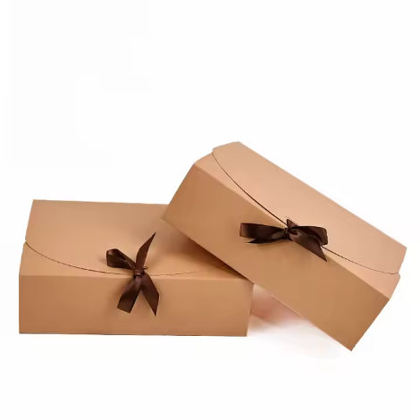 Kraft Pinstripe Gift Boxes | Kraft Pinstripe Gift Packaging