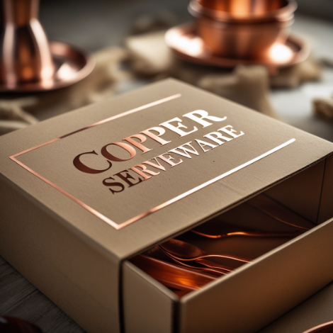 Copper Serveware Packaging