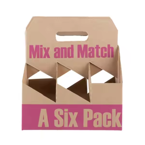 Custom 6 Packs Bottles Carrier at Wholesale Prices