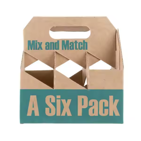 Custom 6 Packs Bottles Carrier at Wholesale Prices