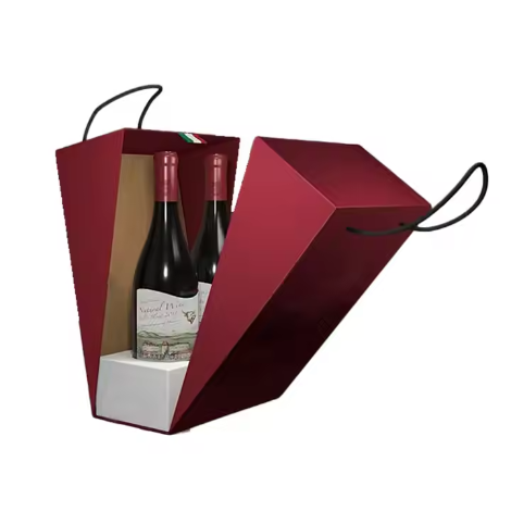 Flip-Top Wine Boxes with Inserts