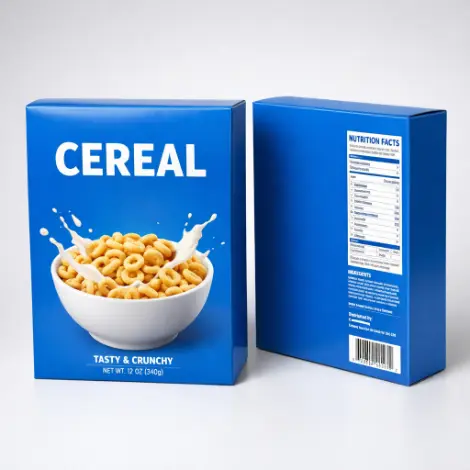 Blue Cereal Boxes